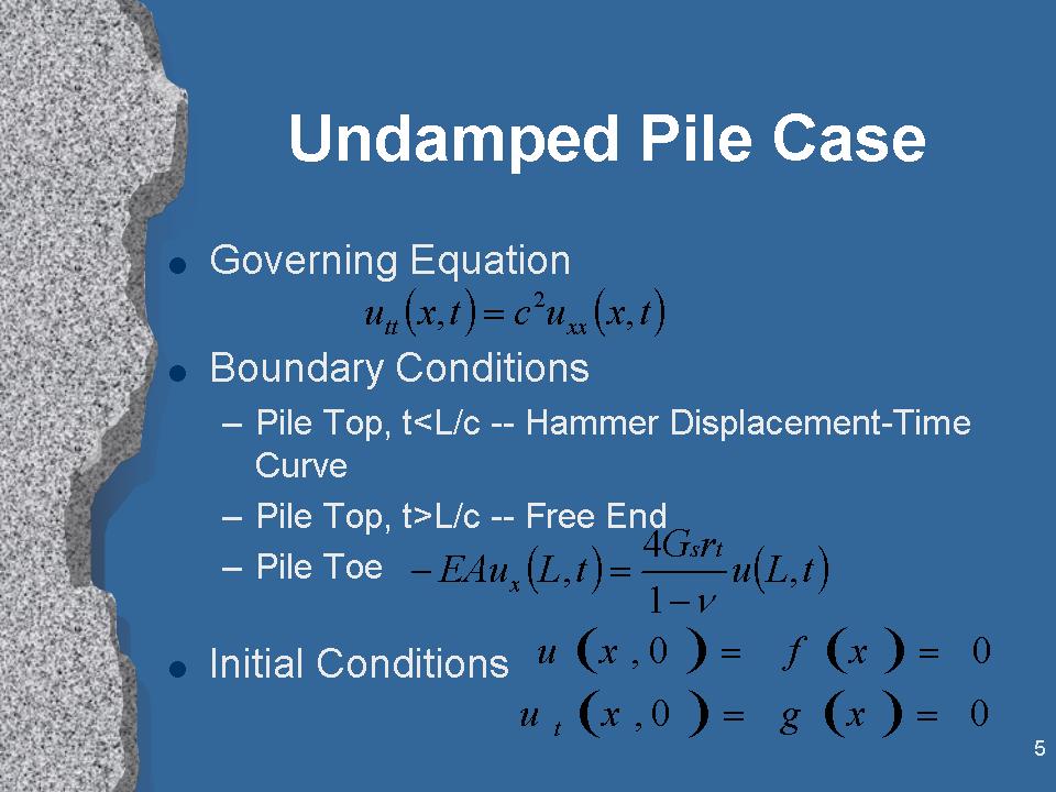 Closed Form Solution of the Wave Equation for Piles – vulcanhammer.net